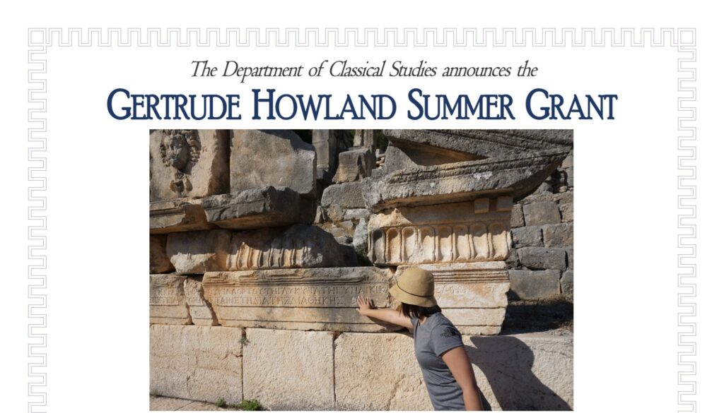Howland Summer Grant 2025 – UR Archaeology