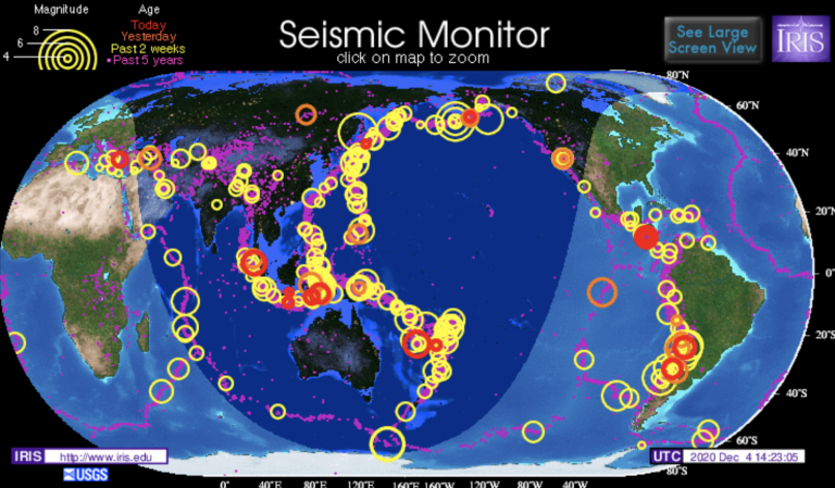 Global Seismic Activity | Geography 250
