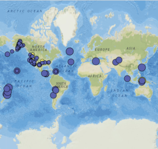Real-Time Interactive Earthquake Map | Geography 250