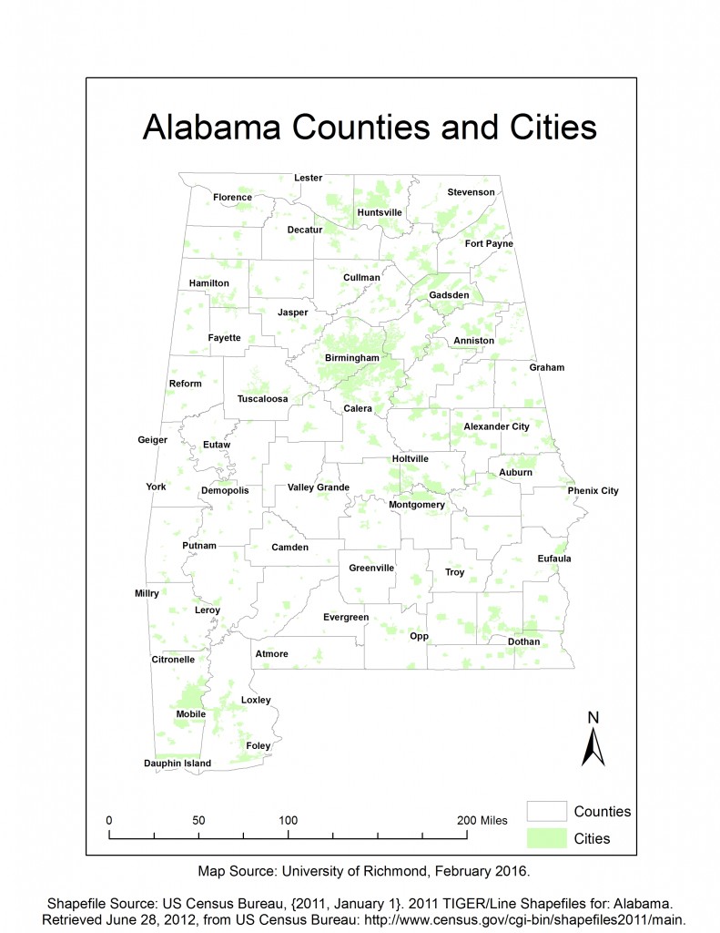 Alabama Reference Map – Maps & Geovisualizations