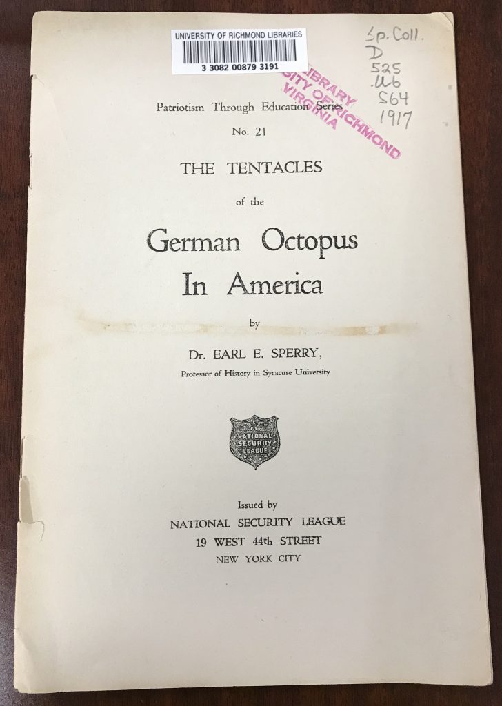 The Tentacles of the German Octopus in America | The Great War ...