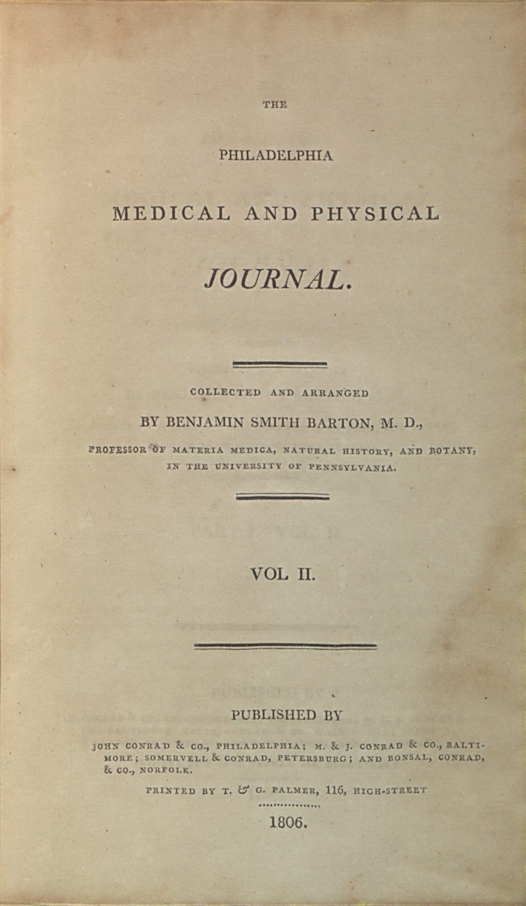 Published Letter from John Wilkinson to William Maclin (April 18, 1805 ...