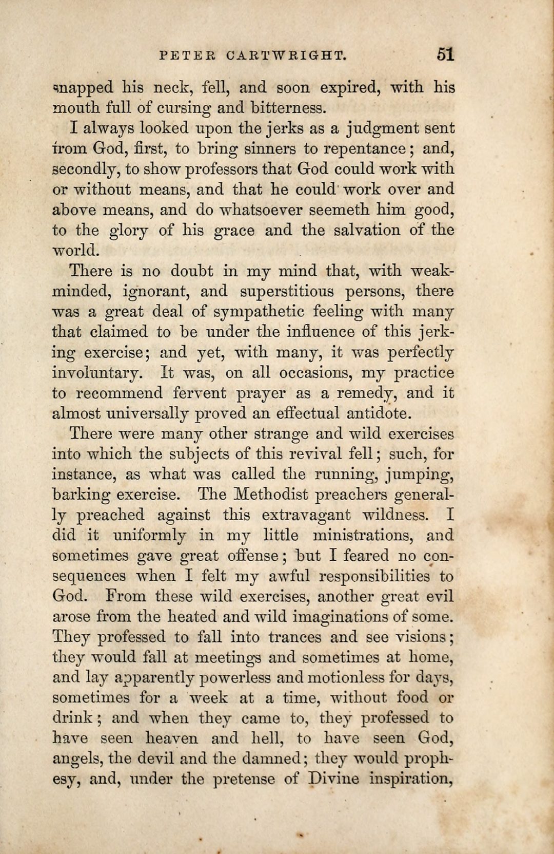 Excerpt from the Autobiography of Peter Cartwright (ca. 1804) | History ...