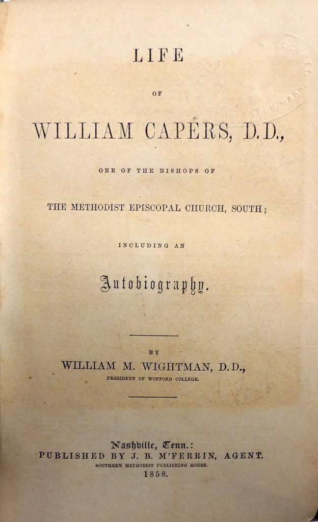 Excerpt from the Life of William Capers (ca. 1803) | History of the ...