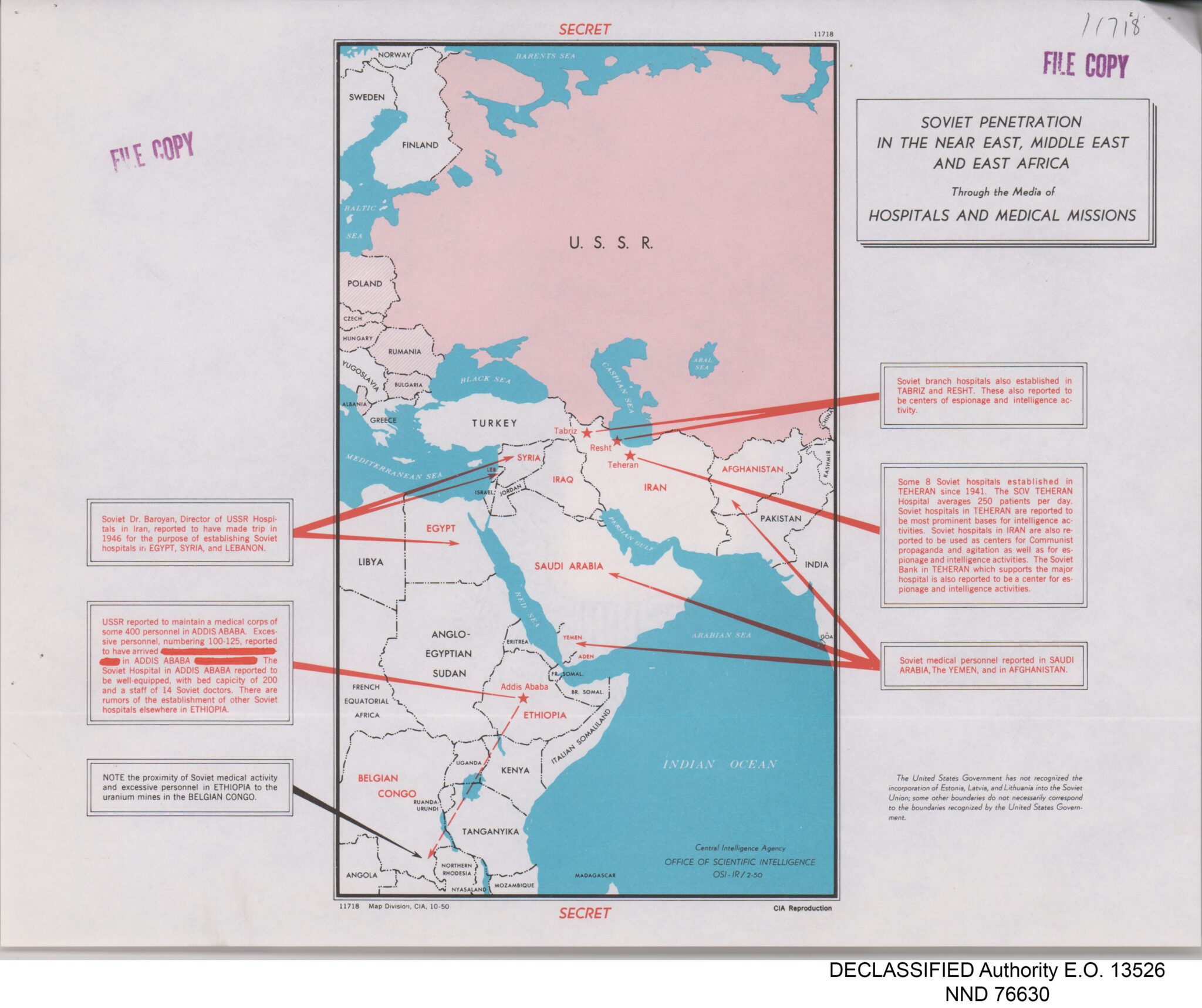 Map of the Week: “Soviet Penetration in the Near East, Middle East and ...